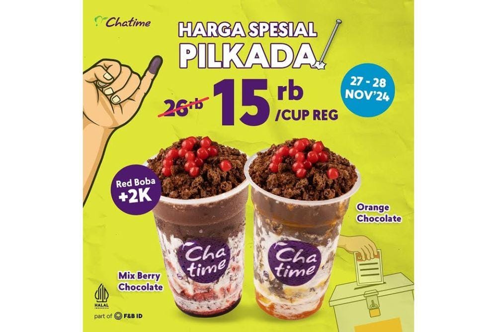 Daftar Promo Pilkada 2024 Makanan dan Minuman | FORTUNE Indonesia