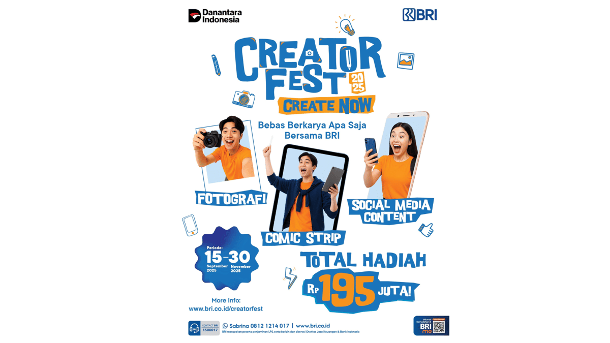 Wadah Kreativitas Masyarakat, BRI Hadirkan Creator Fest 2025 | FORTUNE ...